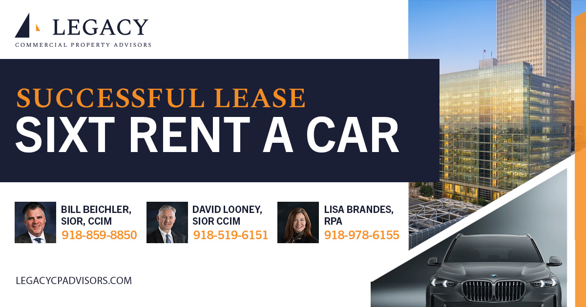 Successful Lease to SIXT Rent a Car, LLC on Behalf of City of Tulsa